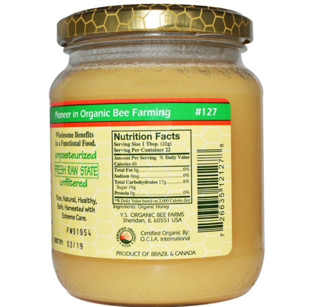 Y.S. Eco Bee Farms 100% Certified Organic Raw Honey