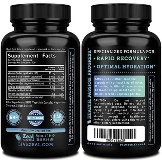 Zeal Naturals Electrolytes Real Salt & B Vitamins