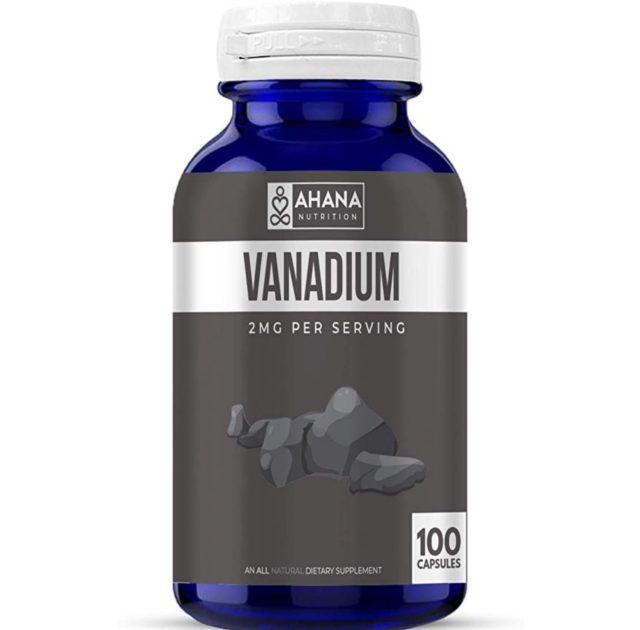 Ahana Nutrition Vanadium Support Blood Sugar Levels
